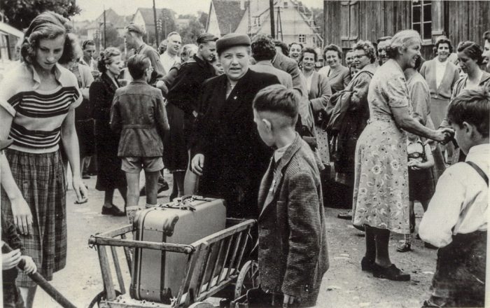 Ankunft einer Touropa-Reisegruppe, 18. August 1956 - Löffingen damals
