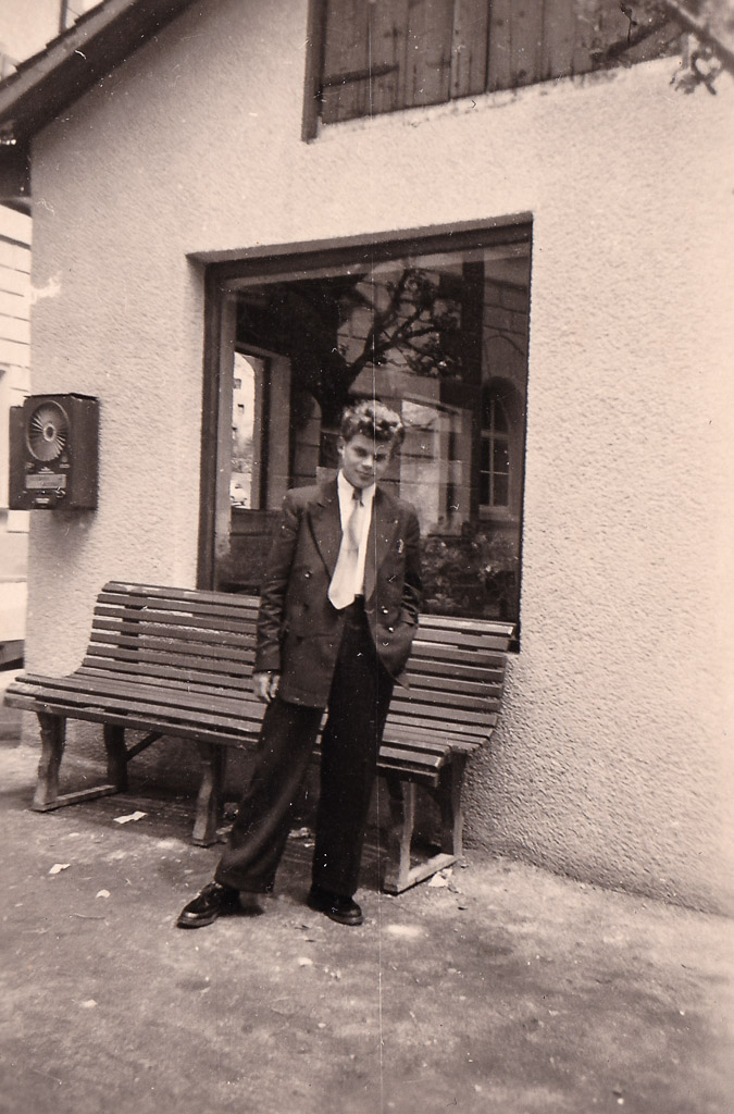 Martin Stöhr anlässlich seiner Schulentlassung, 1949 - Löffingen damals