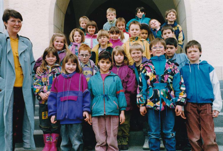 Klasse 2 der Grundschule mit Lehrerin Waßmer, 1992 - Löffingen damals